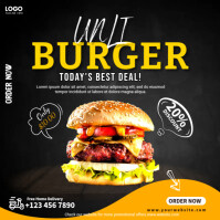 Burger Promo Ad Template | PosterMyWall