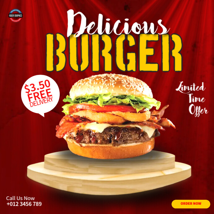 Copy of Burger Promo | PosterMyWall