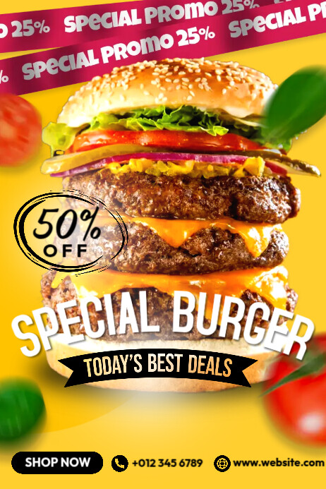 Copy of Burger Promo | PosterMyWall