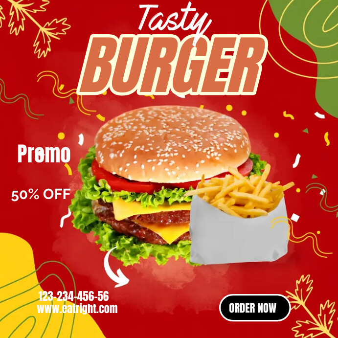 Copy of Burger Promo | PosterMyWall