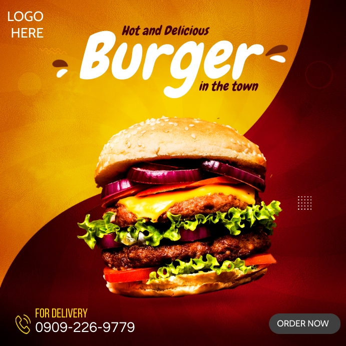 Burger Promo Templat | PosterMyWall