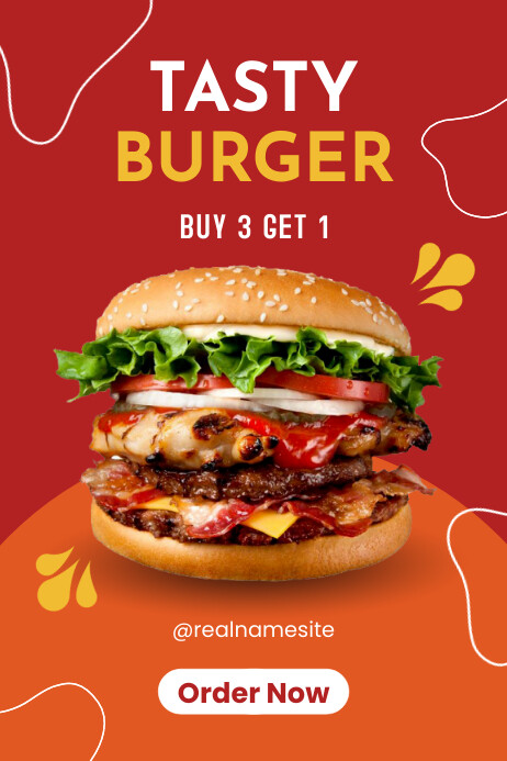 Burger Promo Poster Template | PosterMyWall