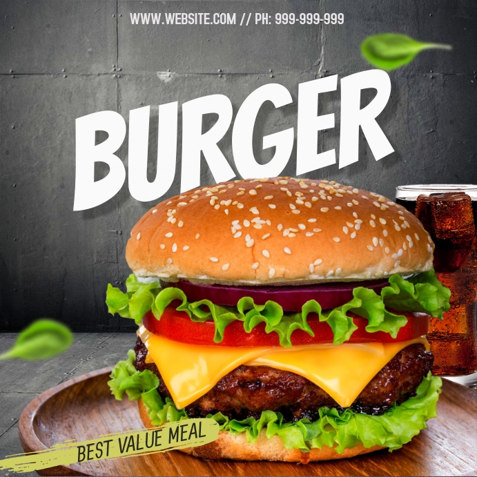 Burger Restaurant Flyer Template | PosterMyWall