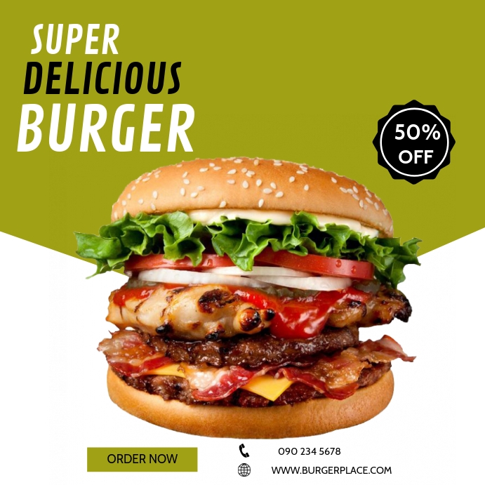 BURGER RESTAURANT FLYER Template | PosterMyWall