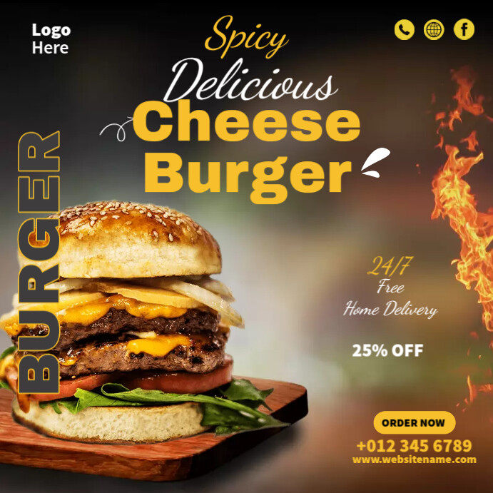 Copy of Burger Sale Ads | PosterMyWall