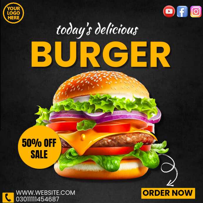 Burger sale deals template | PosterMyWall