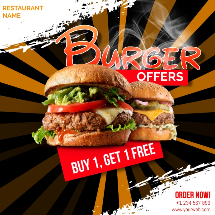 burger sale Template | PosterMyWall