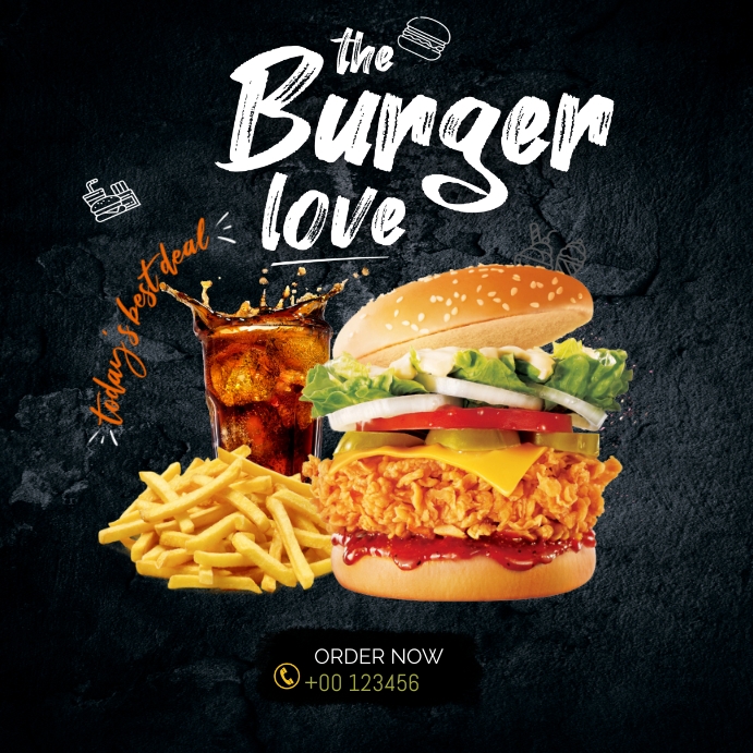 BURGER SALE Template | PosterMyWall