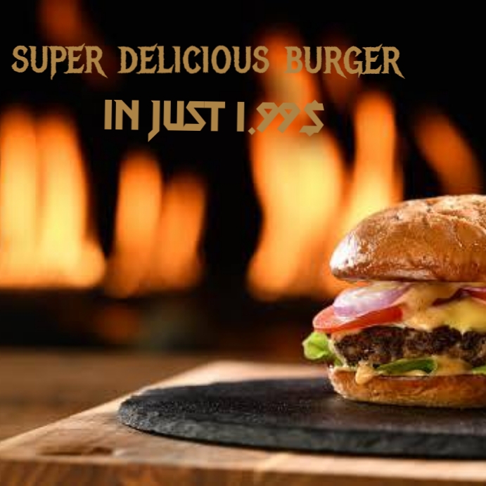 Burger sale Template | PosterMyWall
