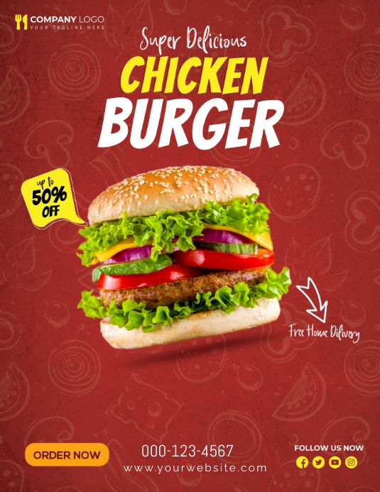 BURGER SALE Template | PosterMyWall