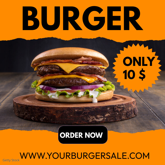 burger sale Template | PosterMyWall