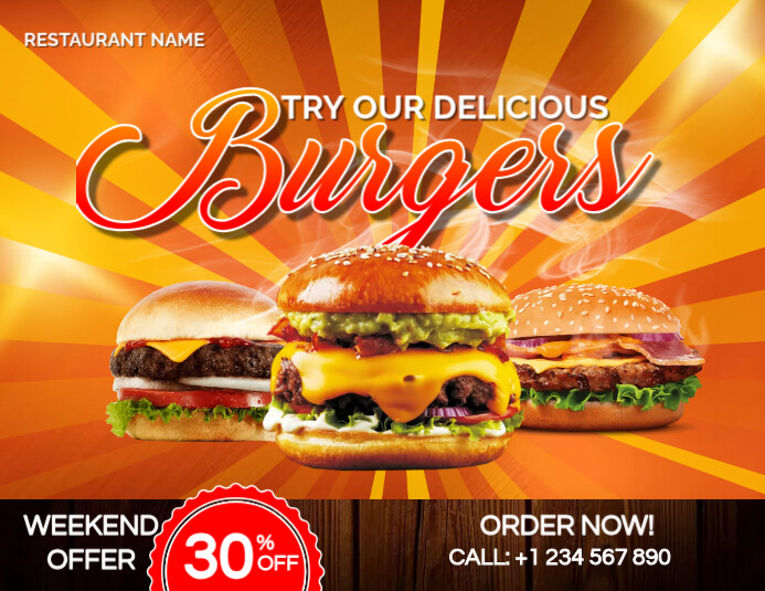 burger sale Template | PosterMyWall