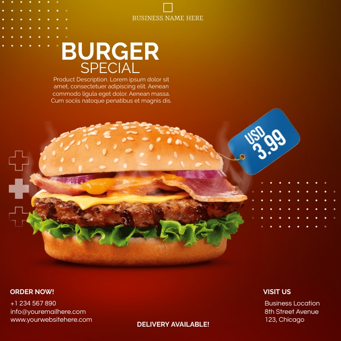 burger sale flyer Template | PosterMyWall