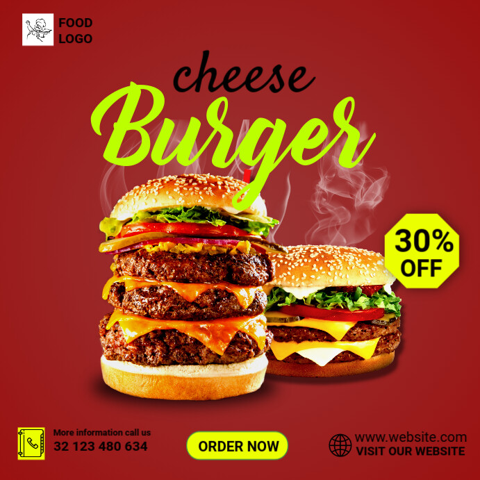 Modèle Burger sale flyer | PosterMyWall