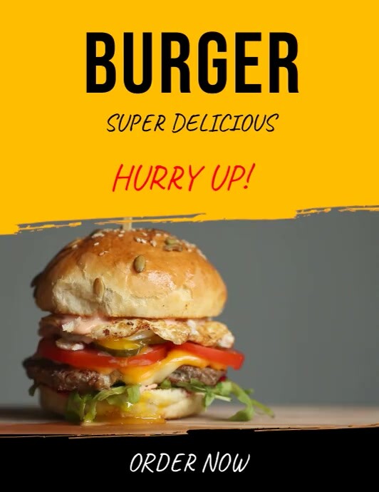 Burger sale flyer template | PosterMyWall