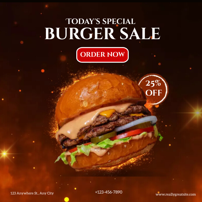 Burger Sale Flyer Template | PosterMyWall