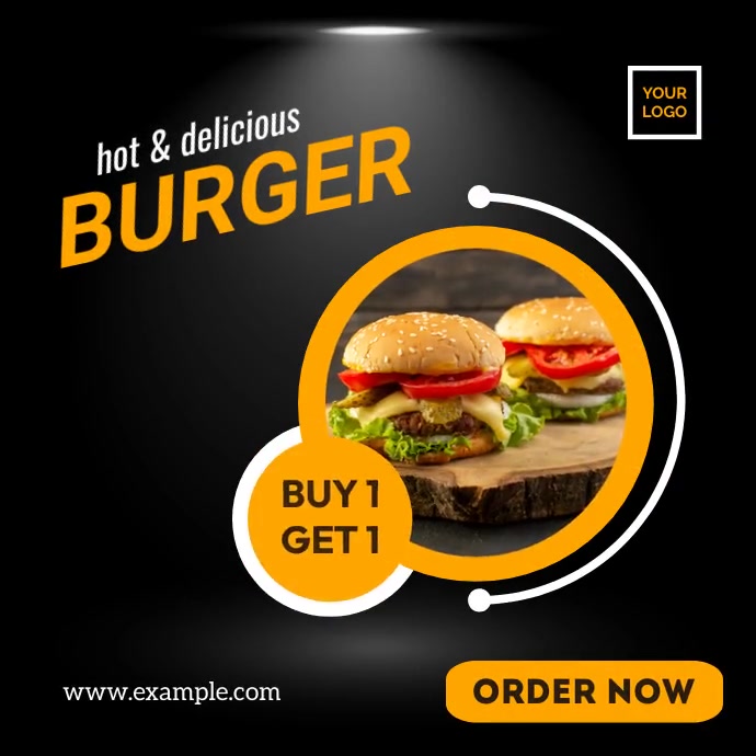 Burger sale offer instagram post Template | PosterMyWall