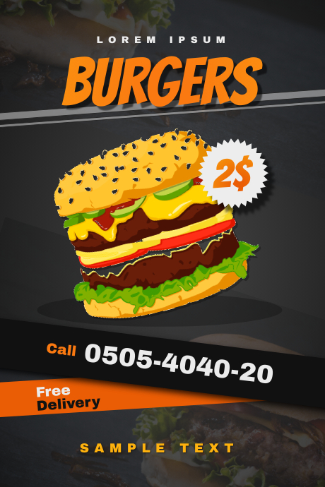 Burger Shop Flyer (Offer) Template | PosterMyWall