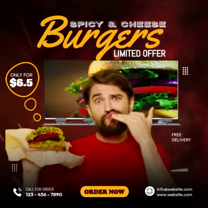 Burger Special Deals Template | PosterMyWall