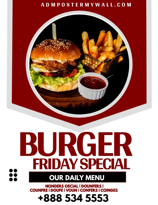 burger special Template | PosterMyWall