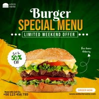 Special Burger Menu Template | PosterMyWall