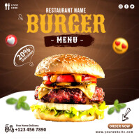 Burger Special Menu Template | PosterMyWall
