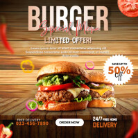 Special Burger Menu Template | PosterMyWall