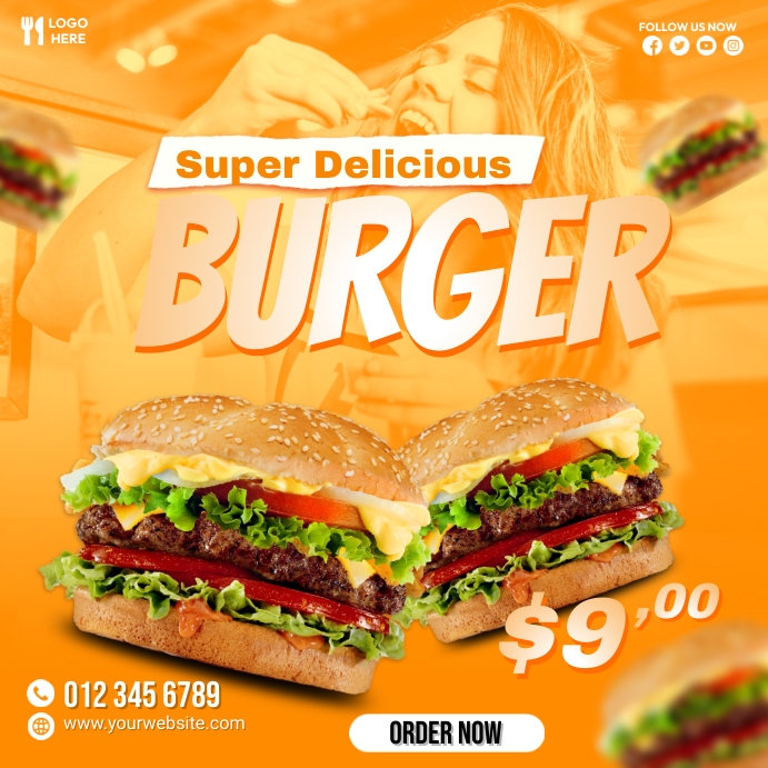 Burger Special Menu Template | PosterMyWall
