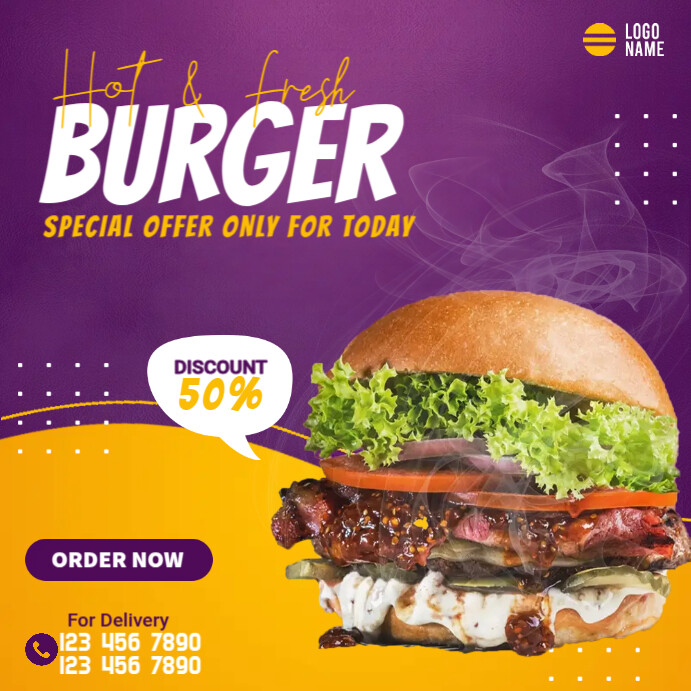 Burger Special Offer Template | PosterMyWall