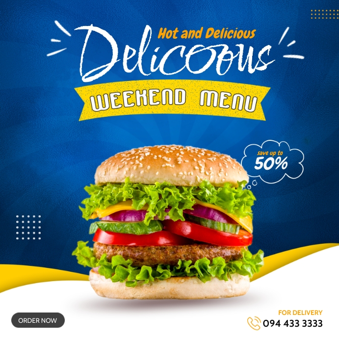 Burger Special Offer Template | PosterMyWall