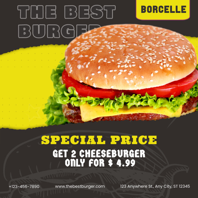 Burger special promotion flyer Template | PosterMyWall