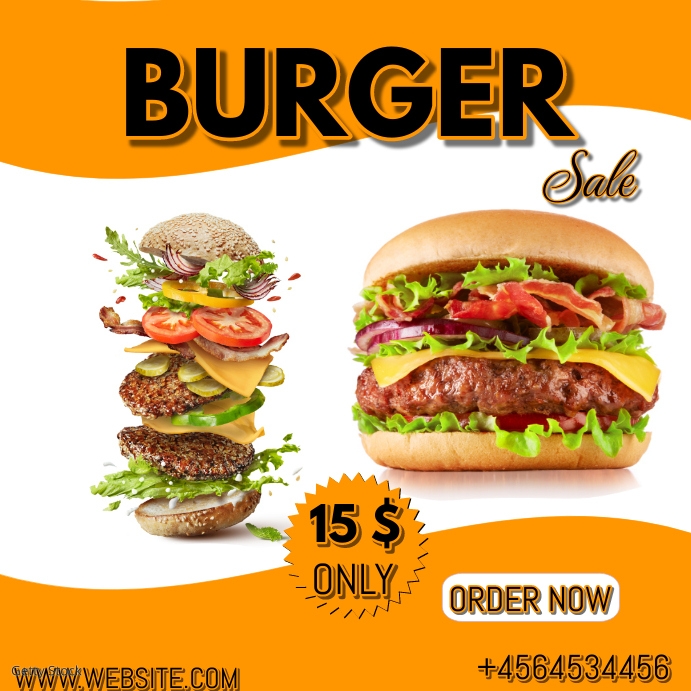 Burger Special Promotion Poster Template | PosterMyWall