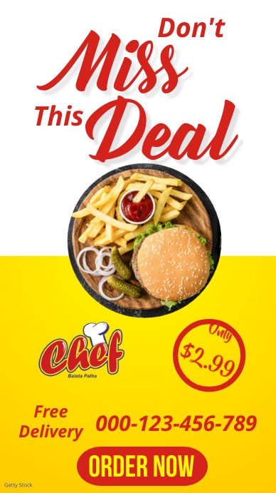 Copy of Burger Story- Restaurant Story | PosterMyWall