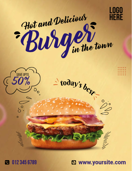 Burger Template ADS | PosterMyWall