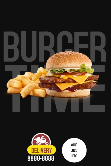 BURGER TIMES Template | PosterMyWall