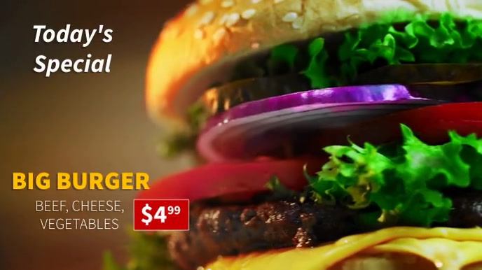 Burger Today's Special Menu Template | PosterMyWall