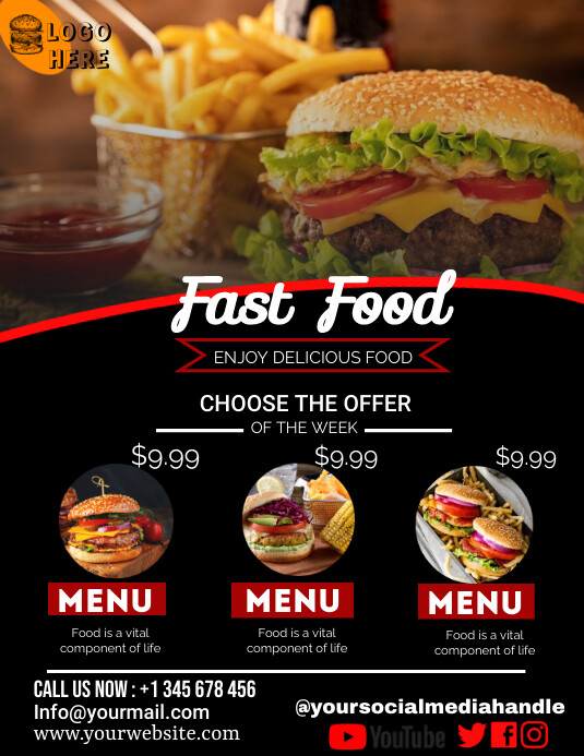 BURGERS SALE OFFER TEMPLATE FLYER | PosterMyWall