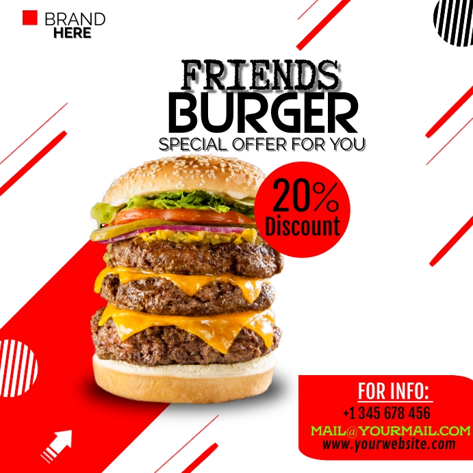 BURGERS SALE OFFER TEMPLATE FLYER | PosterMyWall