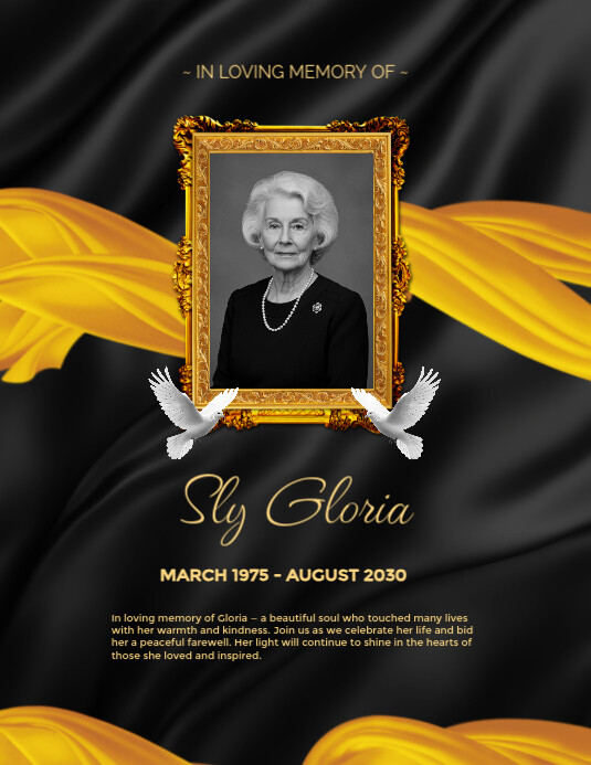 Burial flyer | Burial Poster | Burial template | Burial Invitation ...