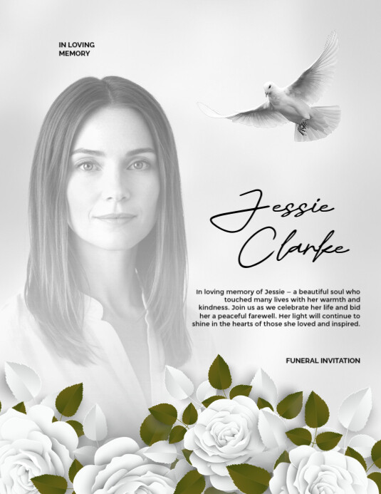 Copy of Burial flyer | Burial poster | Funeral flyer | Funeral poster ...