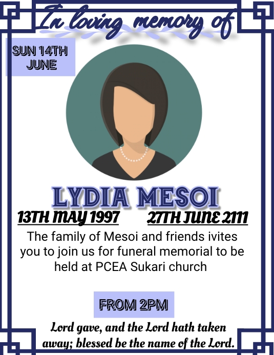 Burial/funeral service Template | PosterMyWall