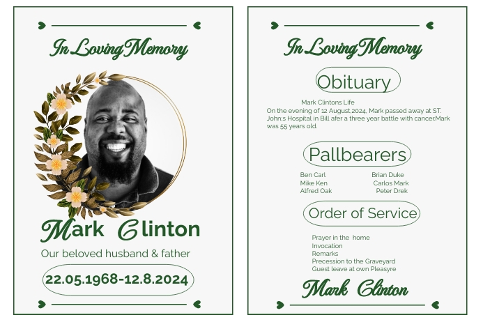 Copy of burial poster | PosterMyWall