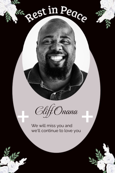 burial poster Template | PosterMyWall