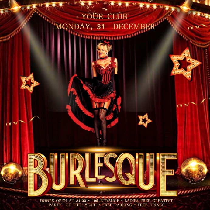 Copy of Burlesque | PosterMyWall
