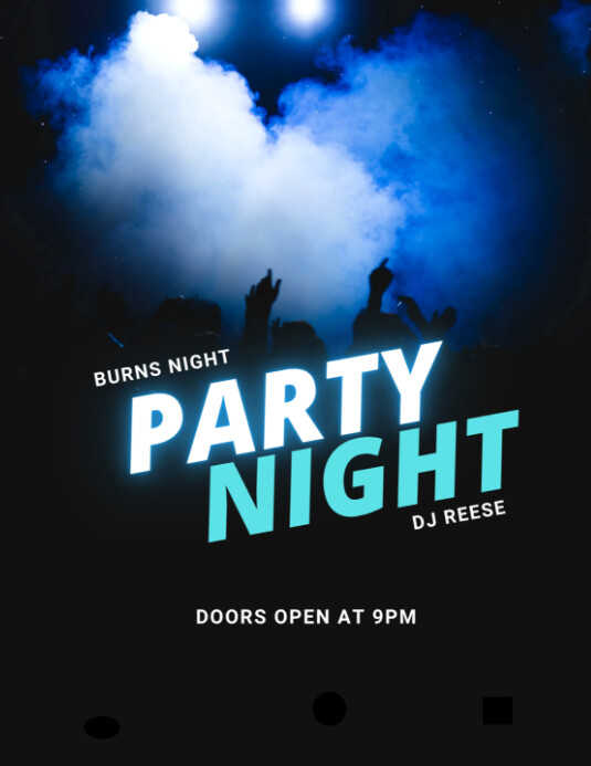 Burn night party flyer Template | PosterMyWall