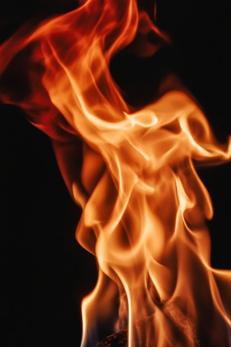 Burning fire template bonfire dark background | PosterMyWall