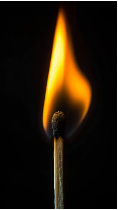 Burning Matchstick Close up Template | PosterMyWall