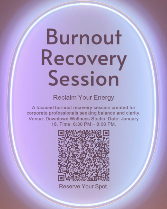 Burnout Recovery Instagram Portrait Design | Corporate Wellness ...