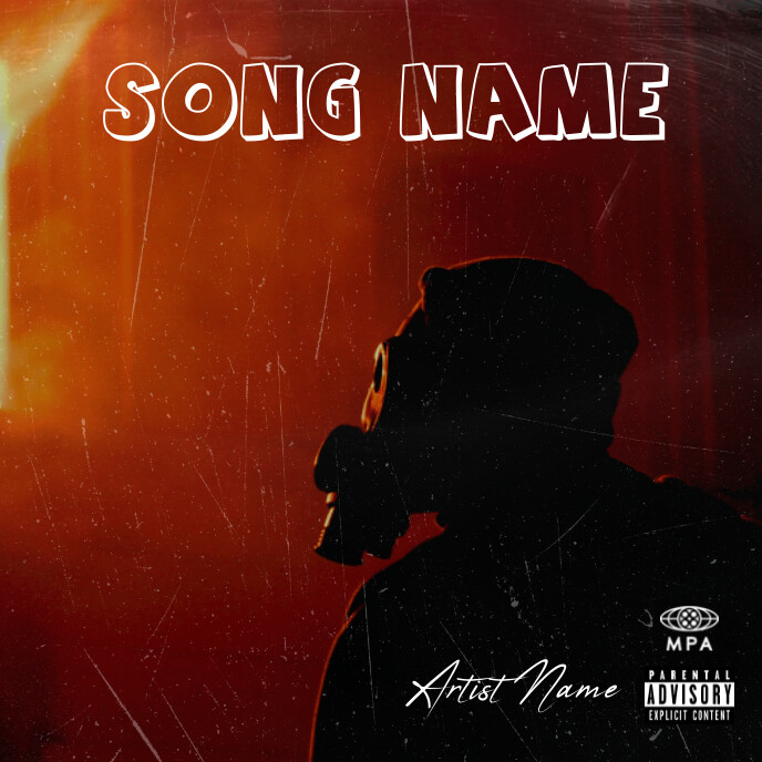 burnt Modern & Minimal Tactical / Mask Album Templat | PosterMyWall