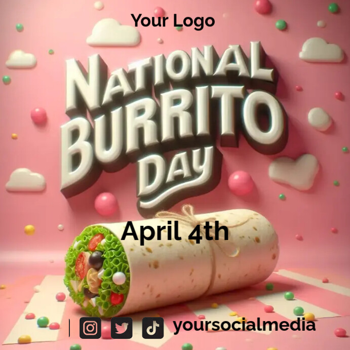 Burrito Day Poster Template | PosterMyWall
